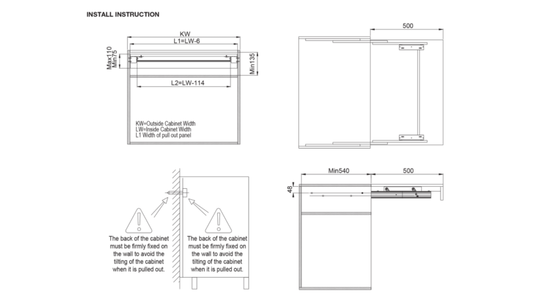 PULL-OUT DRAWER FLIP TOP | Kitchen Cabinet Fittings Malaysia | Sommer
